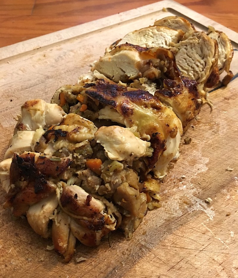 RECIPE: Deboned chicken with herb stuffing and cranberry chutney - The ...