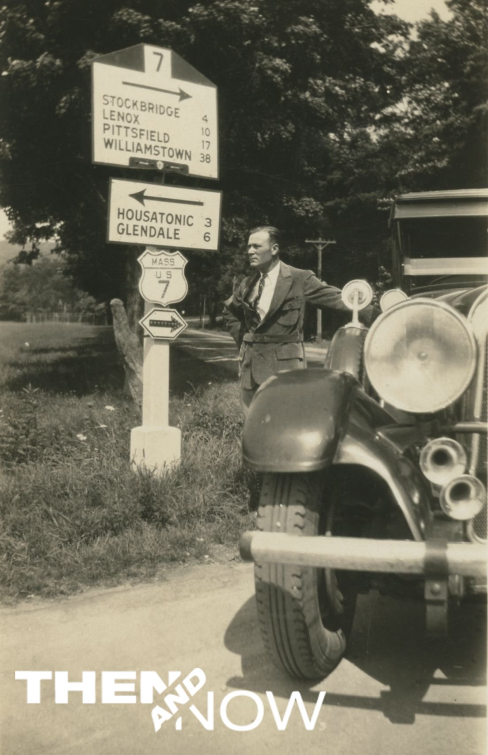 THEN & NOW: Intersection of what is now Route 183 - The Berkshire Edge