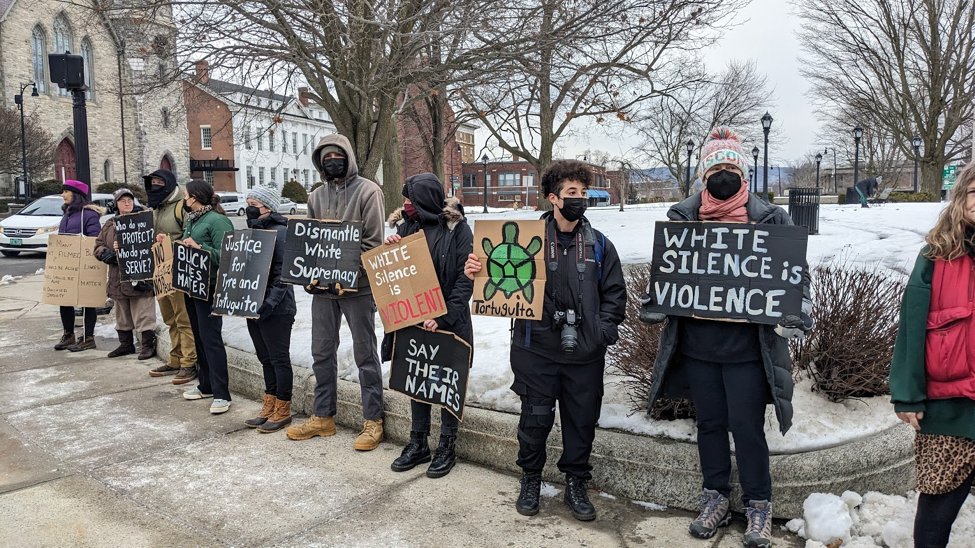 NAACP holds peaceful protest against police brutality - The Berkshire Edge